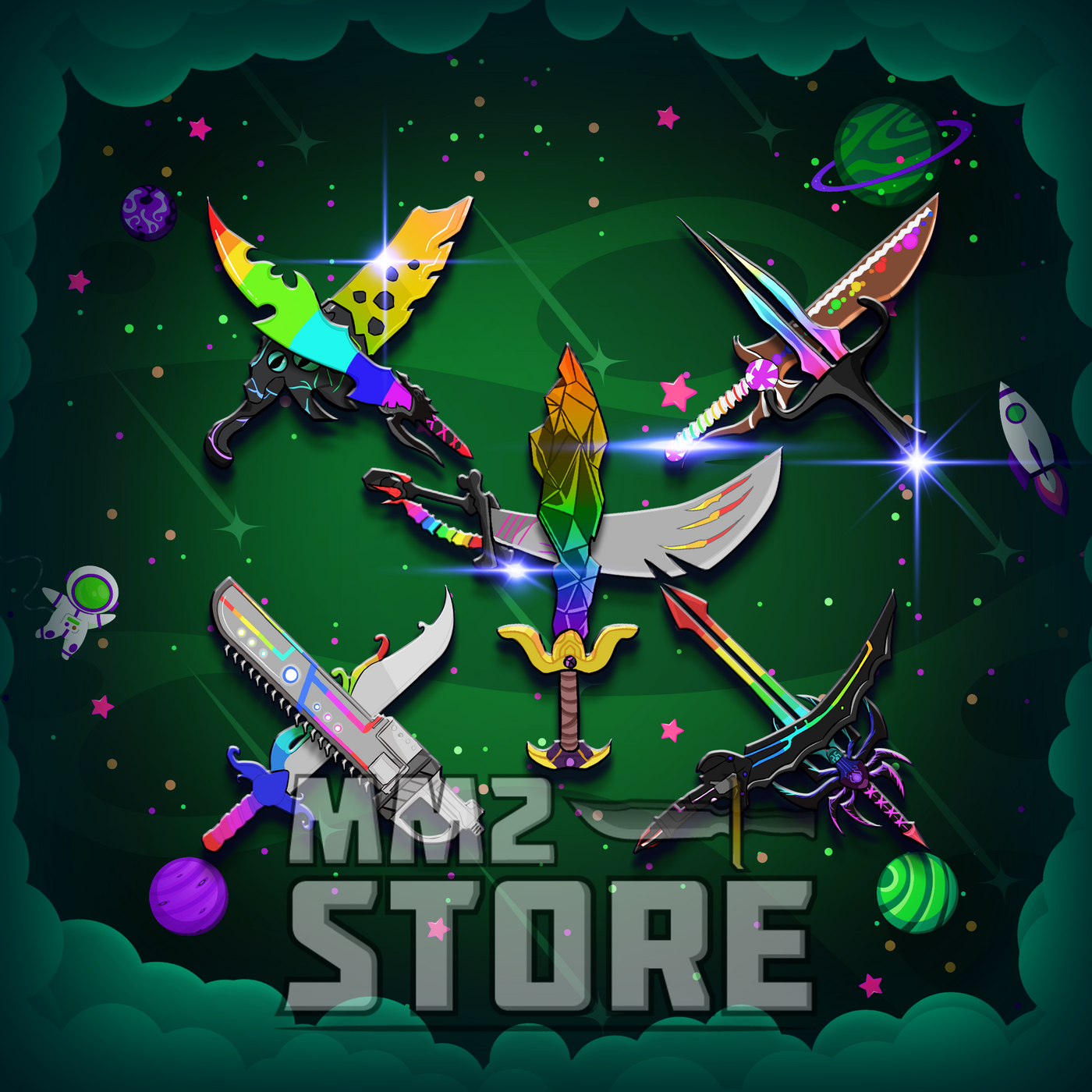 Full Chroma Knives Set